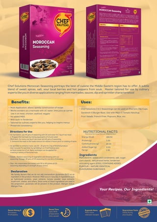 Chef solutions Product Catalog 2018 | PDF