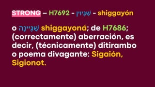 🛐 Una oración sobre Sigionot | Habacuc 3:1 | PDF