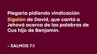 🛐 Una oración sobre Sigionot | Habacuc 3:1 | PDF