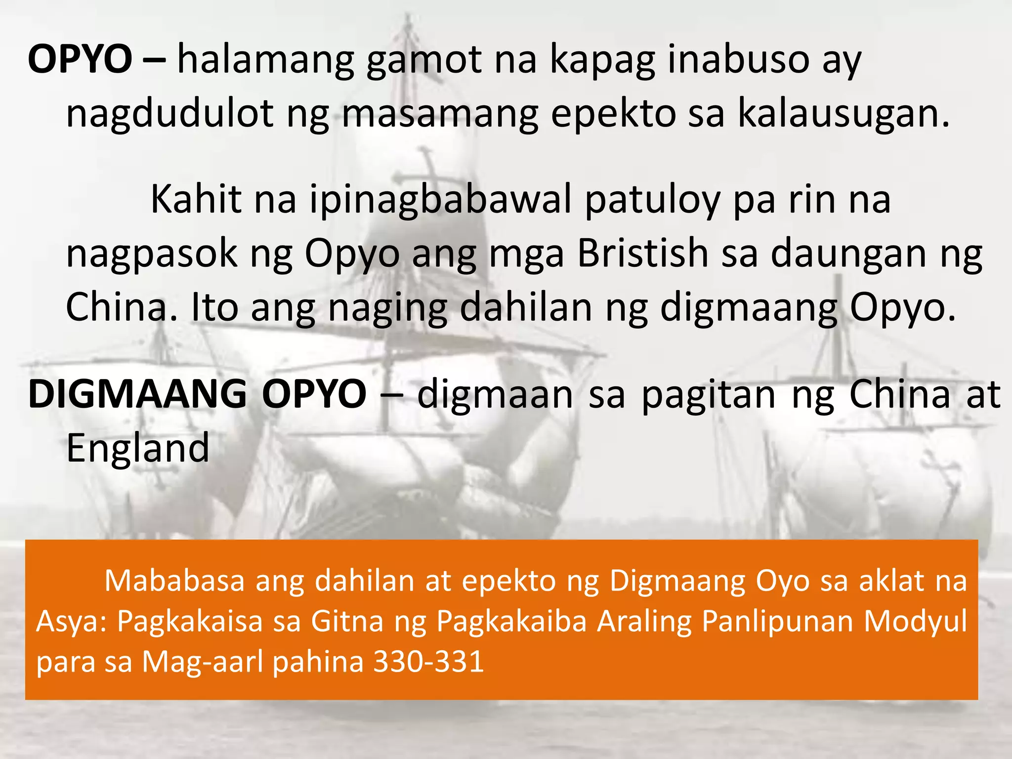 Una at ikalawang yugto ng kolonyalismo at imperyalismo ng mga ...