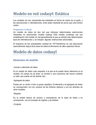 Una base de datos de red | DOCX