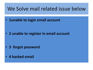 Unable to login gmail email account 18888846088 | PPTX