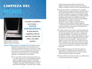 Una Breve Guia Para el Moho y la Humedad en su Hogar via EPA | PDF