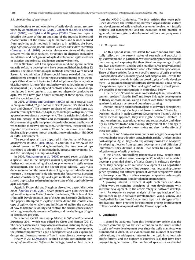 Una decada de metodologias agiles | PDF | Technology & Computing