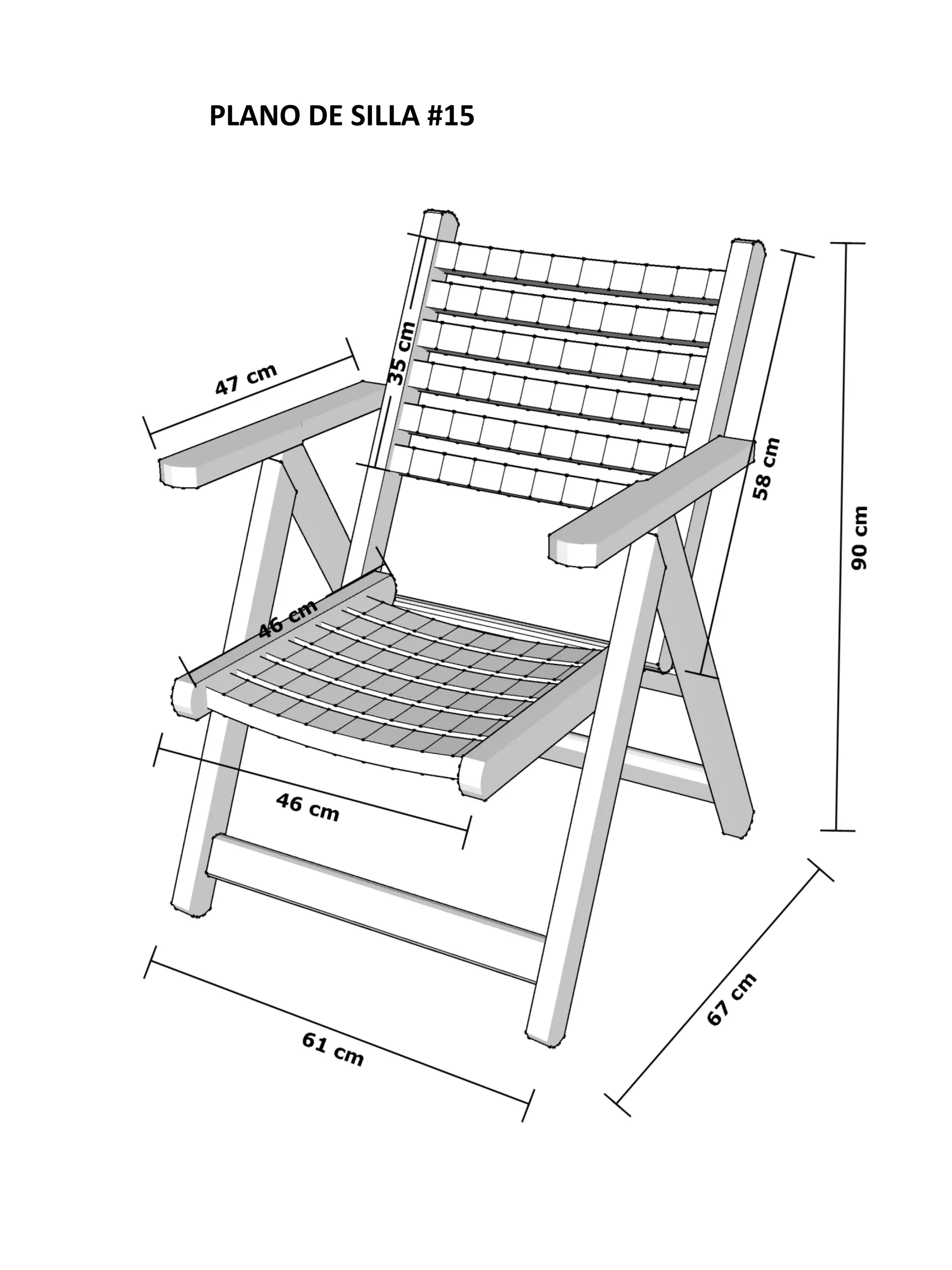 Una guía con 30 planos para hacer sillas de madera | PDF