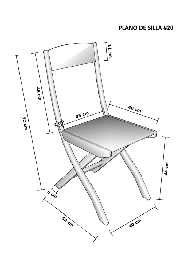Una guía con 30 planos para hacer sillas de madera | PDF