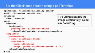 ClickHouse on Kubernetes! By Robert Hodges, Altinity CEO | PDF