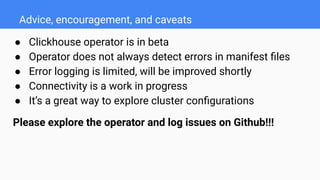 ClickHouse on Kubernetes! By Robert Hodges, Altinity CEO | PDF
