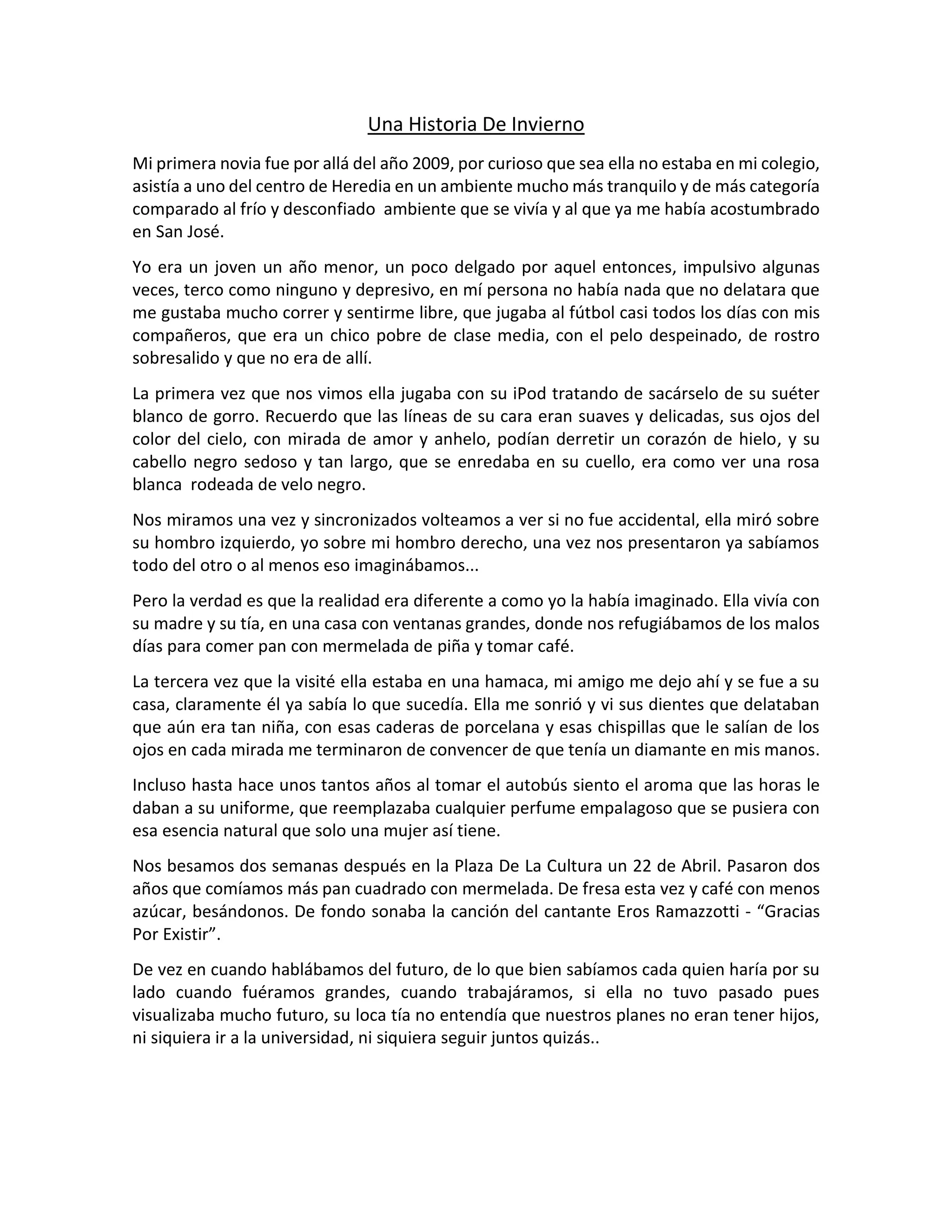 Una Historia De Invierno | PDF