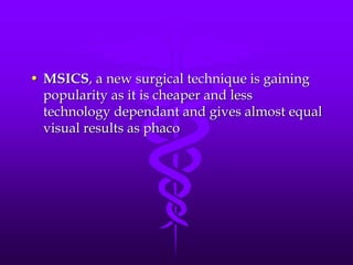 Unaided vision after manual suture less small incision cataract surgery ...