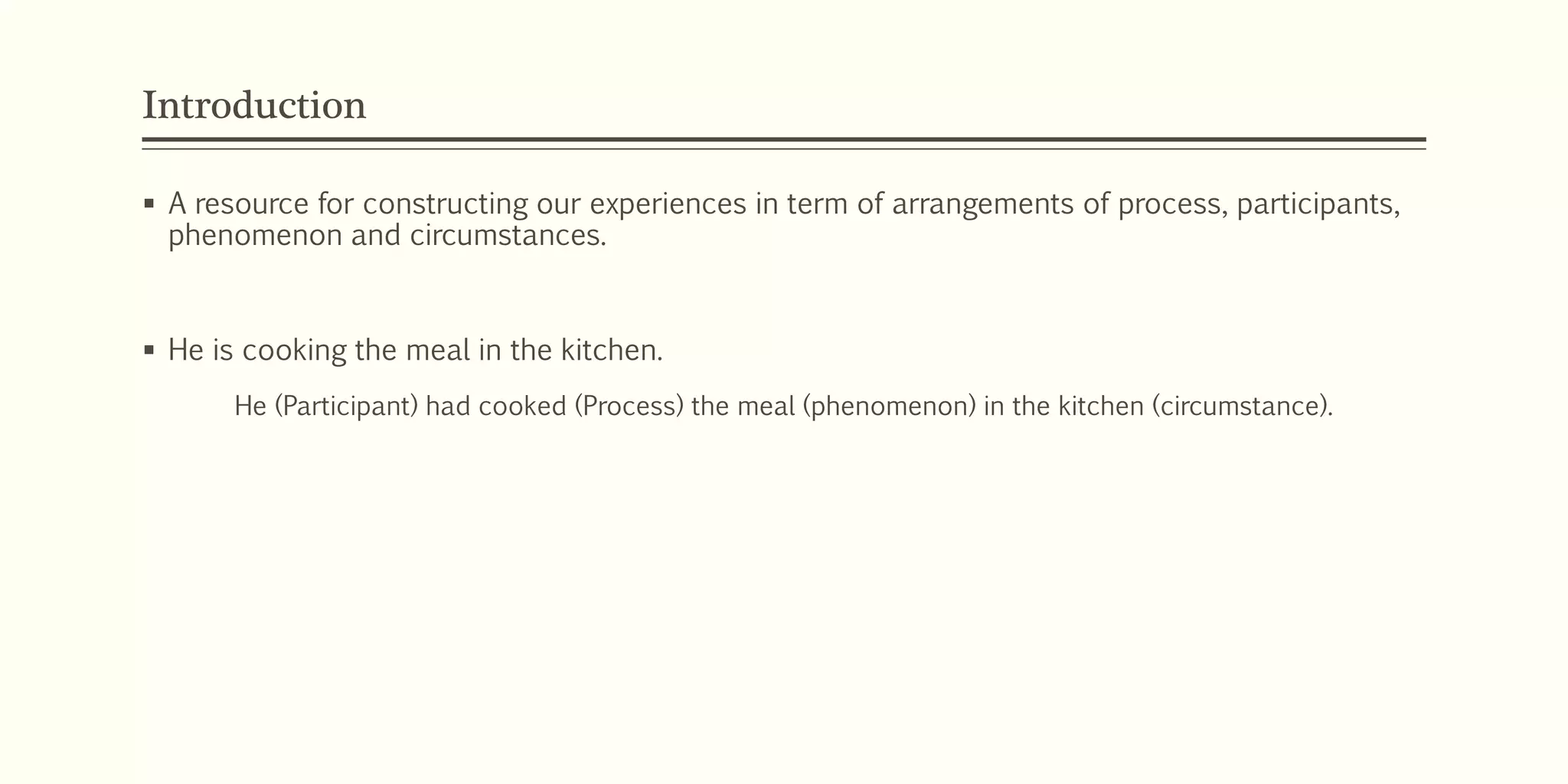 "Transitivity analysis' of Process Types in Poem | PPTX | Family and ...