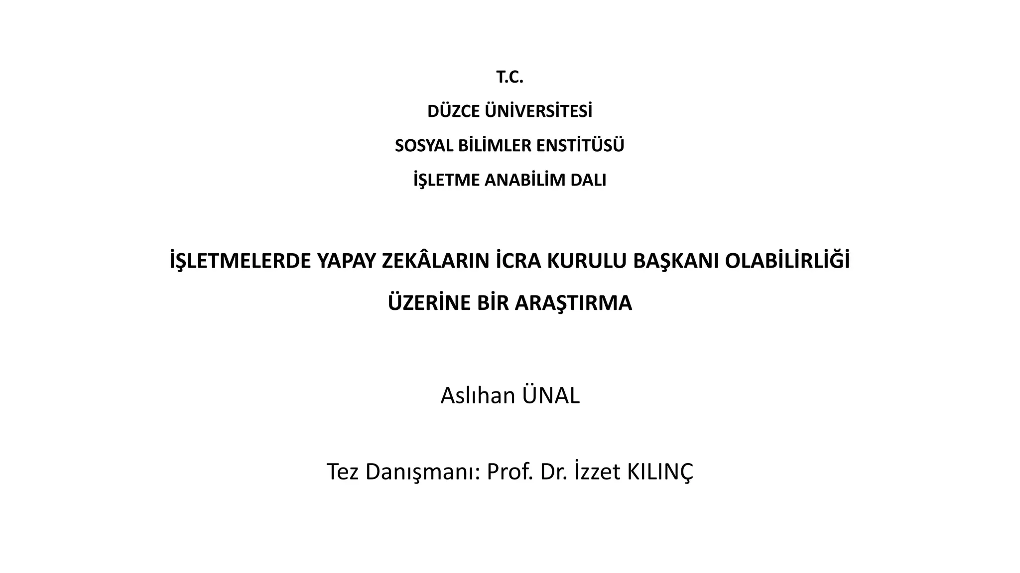 Ünal (2019) doktora tez sunumu | PPTX