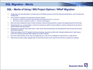 Access Db to SQL Server Migration | PPT