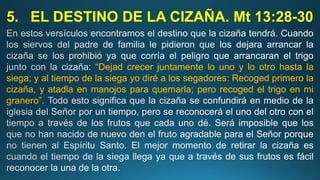 una mezcla de santos y pecadores.pptx, estudio sobre la cizaña y el ...