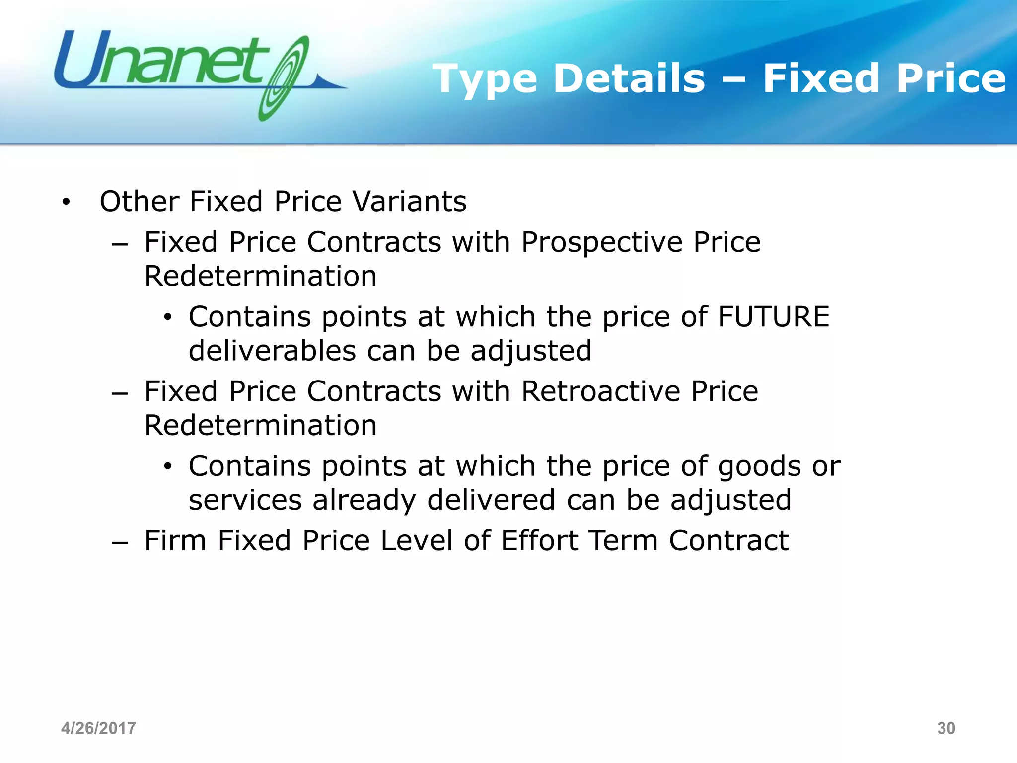 Government Contracts 101 - Understanding the Basics of Contract Types | PDF
