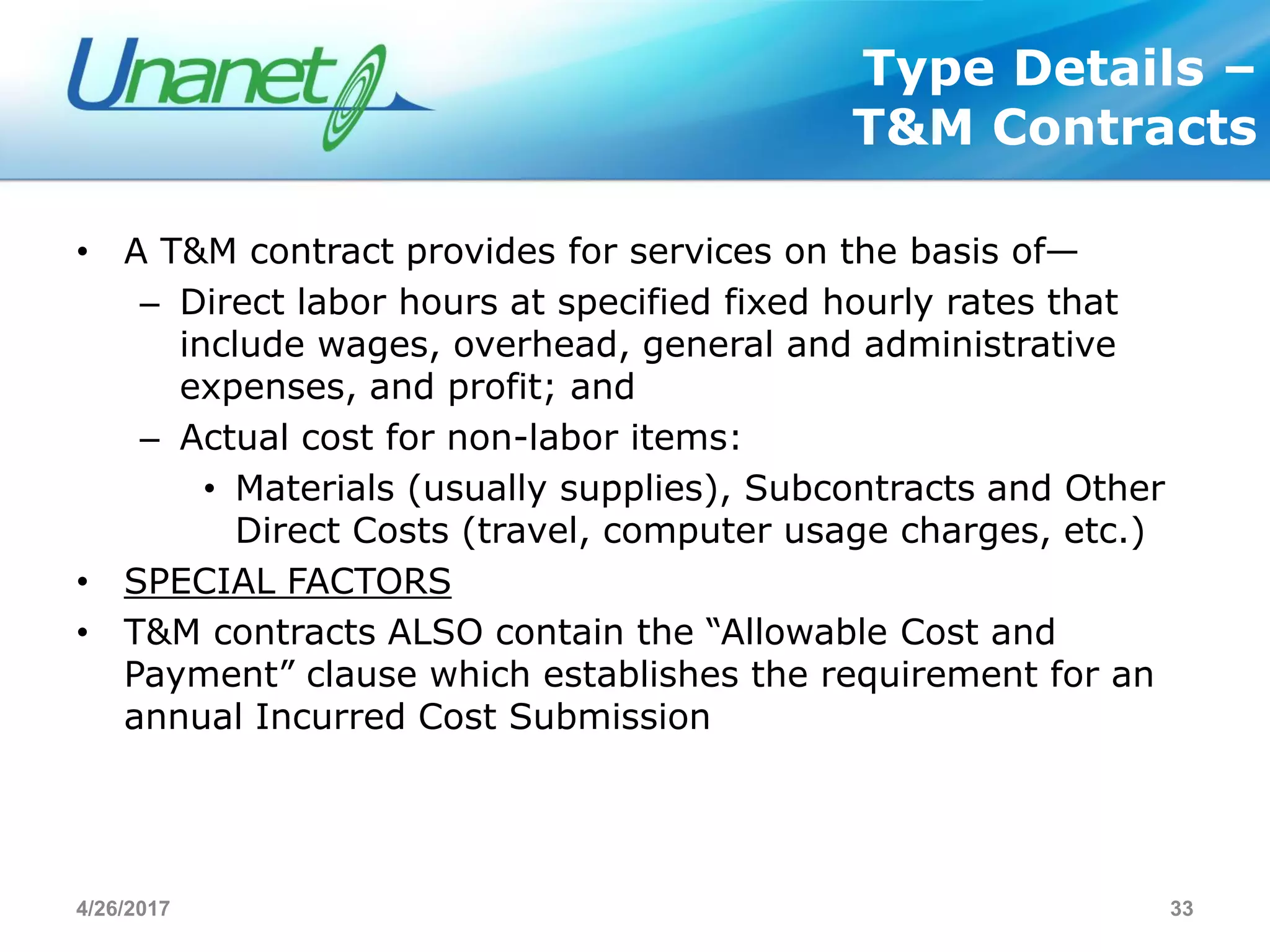 Government Contracts 101 - Understanding the Basics of Contract Types | PDF