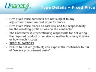 Government Contracts 101 - Understanding the Basics of Contract Types | PDF