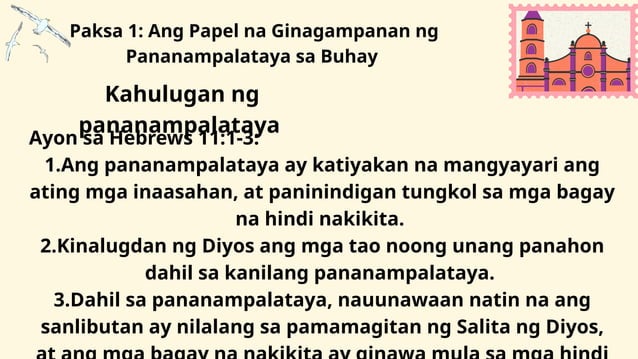 Sariling-Pananampalataya-sa-Diyos Aralin 4 | PPTX