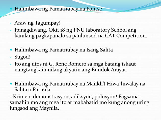 Unang araw balita, isports, editoryal, lathalain | PPTX