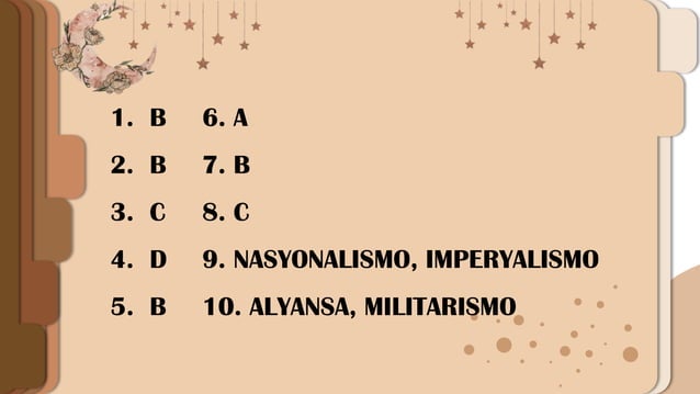 Grade 8, Module 1 Quarter 4Unang Digmaang Pandaigdig sanhi, dahilan, at ...