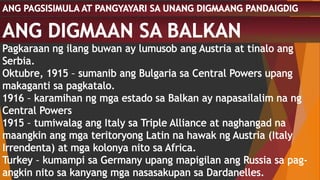 UNANG DIGMAANG PANDAIGDIG | PPTX