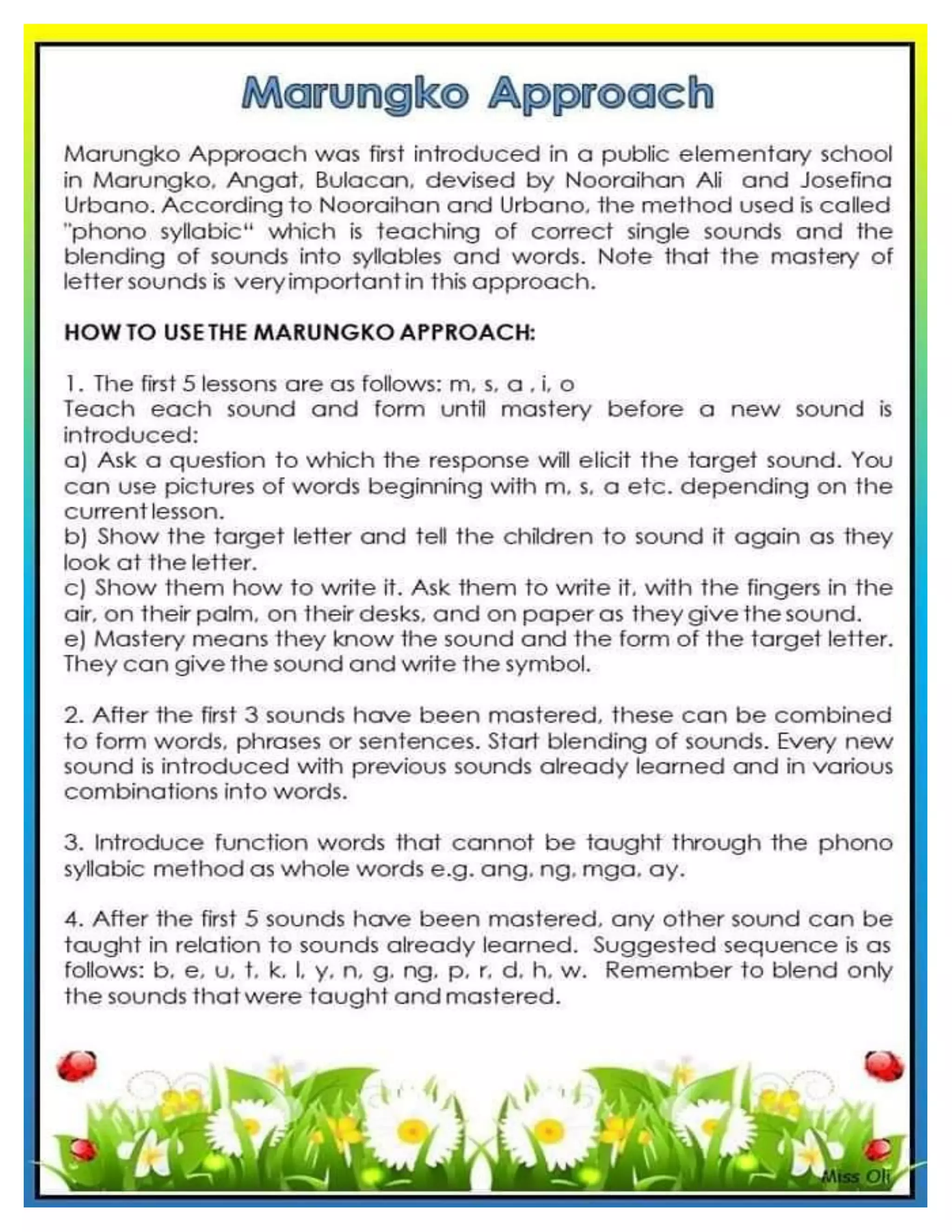 Unang hakbang sa pagbasa gamit ang marungko pdf | PDF