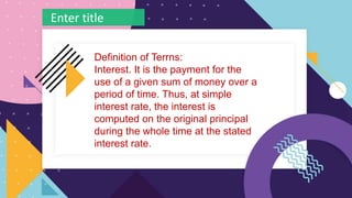 Simple interest and simple discount dif | PPTX