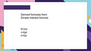 Simple interest and simple discount dif | PPTX