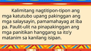 mga panitikan sa panahon ng mga katutubo | PPTX
