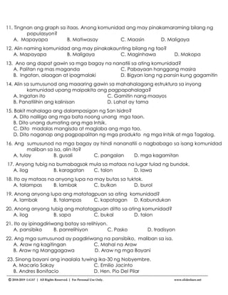 K TO 12 GRADE 2 UNANG MARKAHANG PAGSUSULIT | PDF