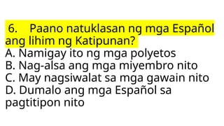 UNANG PAGSUSULIT SA ARALING PANLIPUNAN 6.pptx