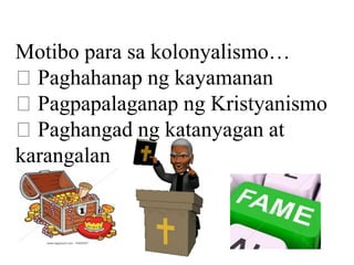 Unang yugto ng imperyalismo | PPTX