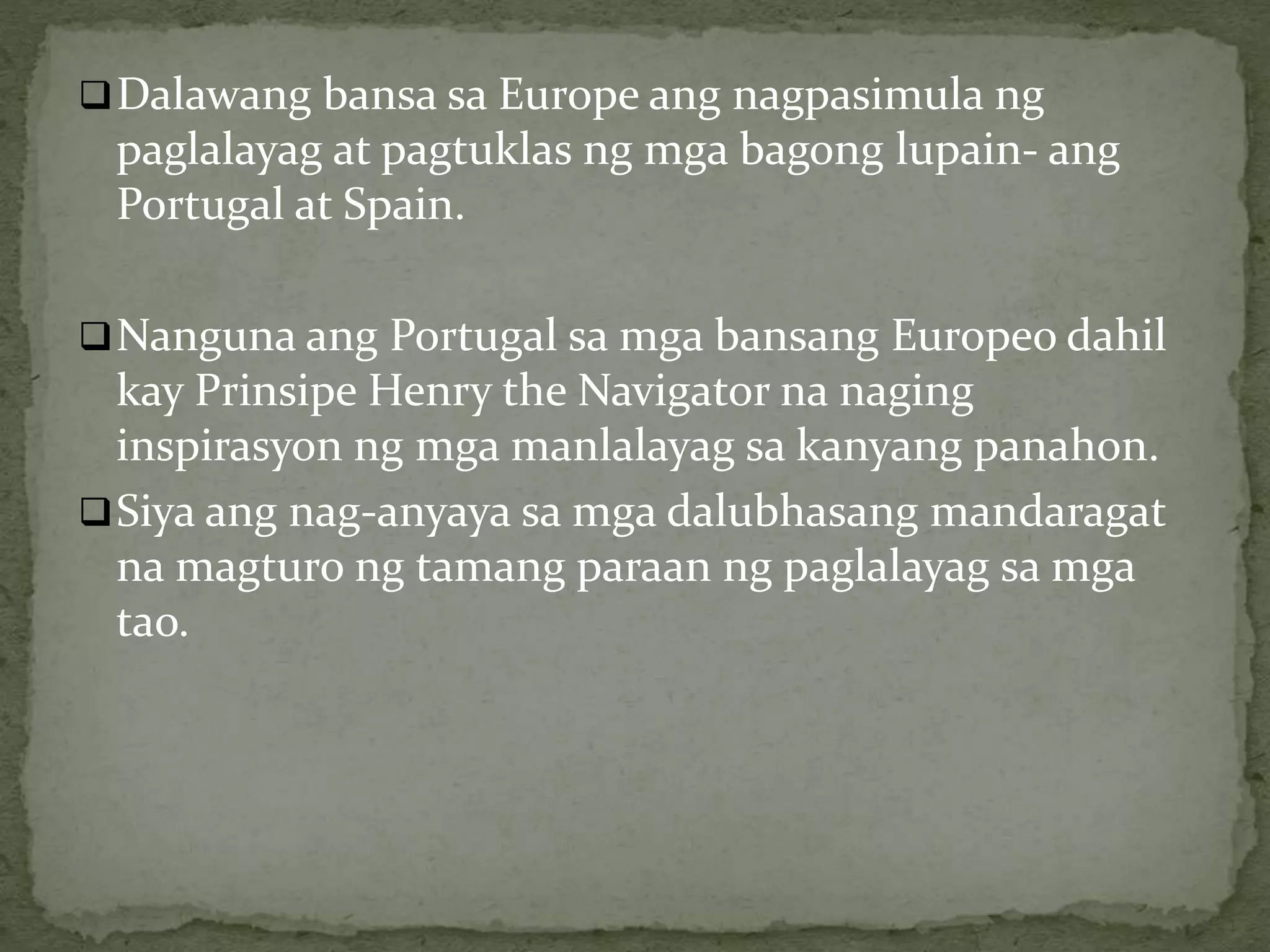 Unang yugto ng imperyalismong kanluranin | PPTX