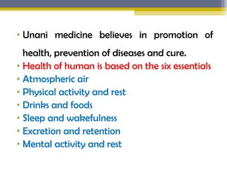 Unani medicine, By Dr.U.Srinivasa, Professor and HOD, Srinivas college ...