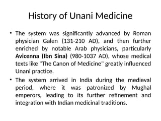 Unani Medicine - Dr.M.Jothimuniyandi | PPTX
