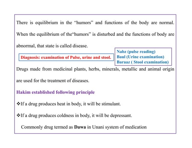 UNANI SYSTEM OF MEDICATION | PDF