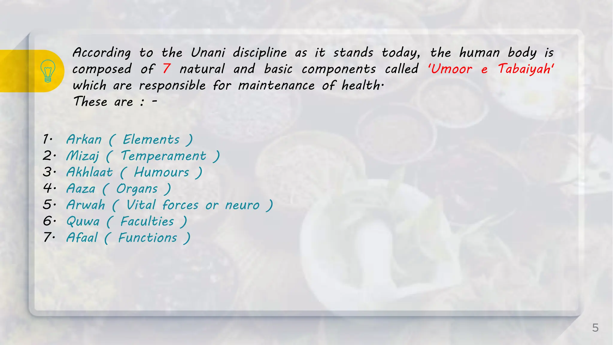 Benefits and the healing effect of Unani | PPTX