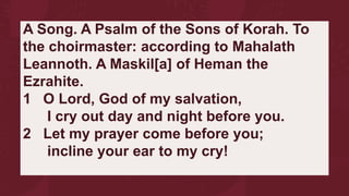 Unanswered Prayer | PPTX