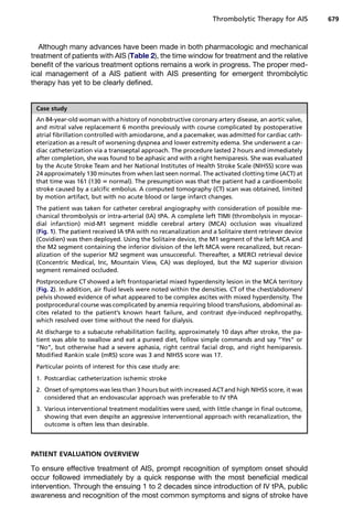 Unanswered questions in thrombolytic therapy for acute ischemic stroke ...