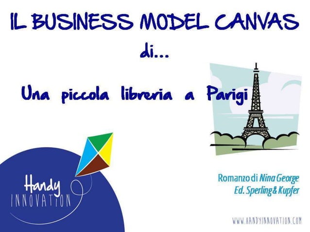 Il Business Model Canvas di "Una piccola libreria a Parigi" | PPTX ...