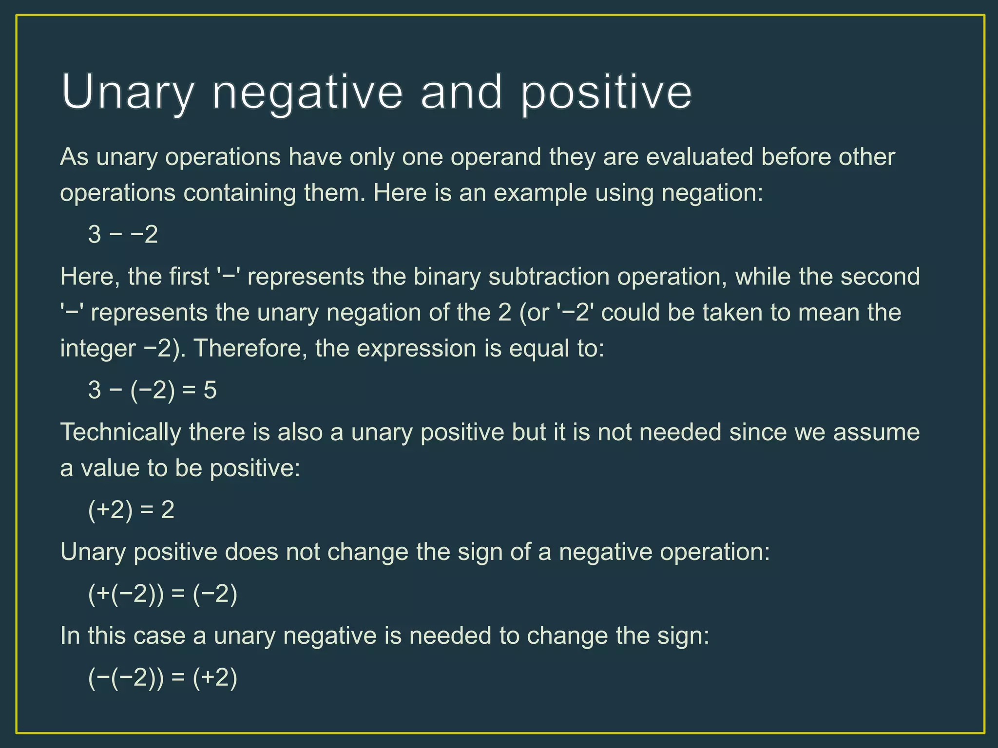 Unary and binary set operations | PPT | Free Download