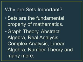 Unary and binary set operations | PPTX