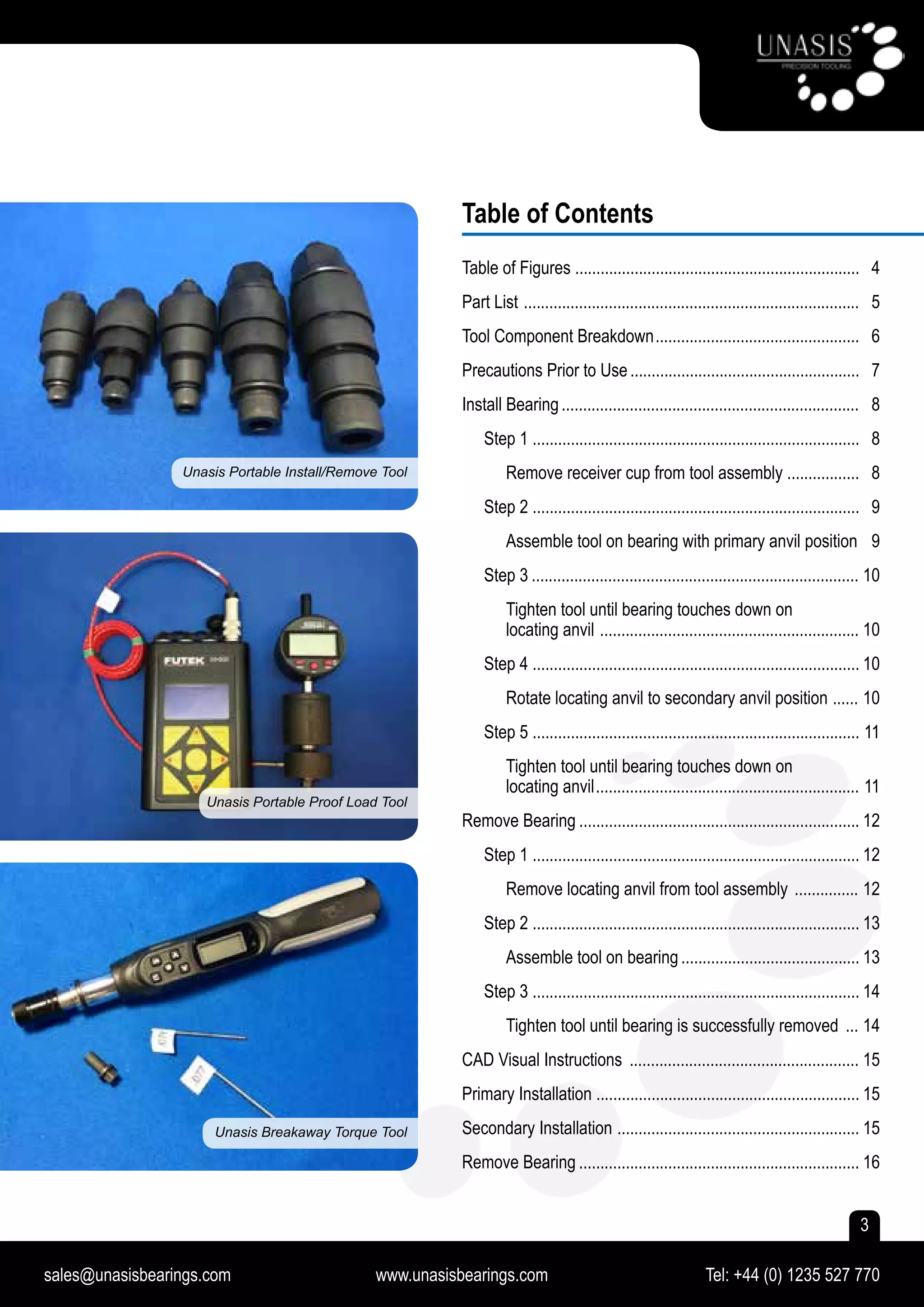 UNASIS Portable Install Remove Tool Instruction Manual | PDF