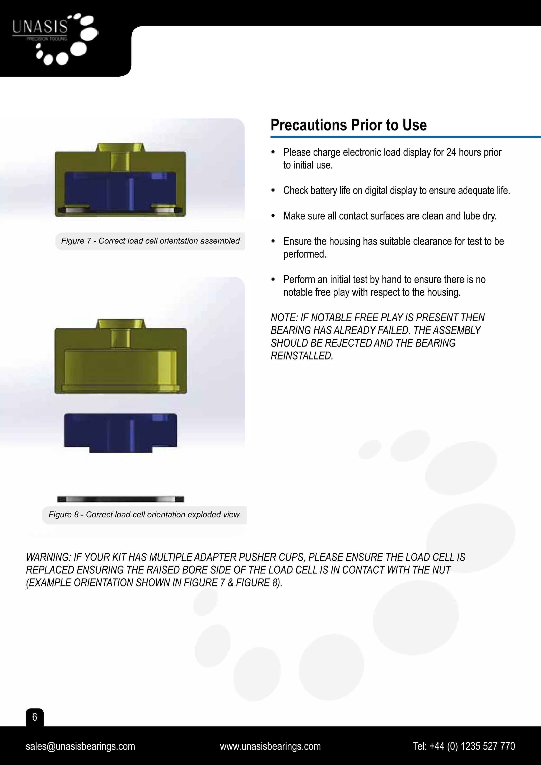 UNASIS Portable Proof Load Kit Instruction Manual | PDF