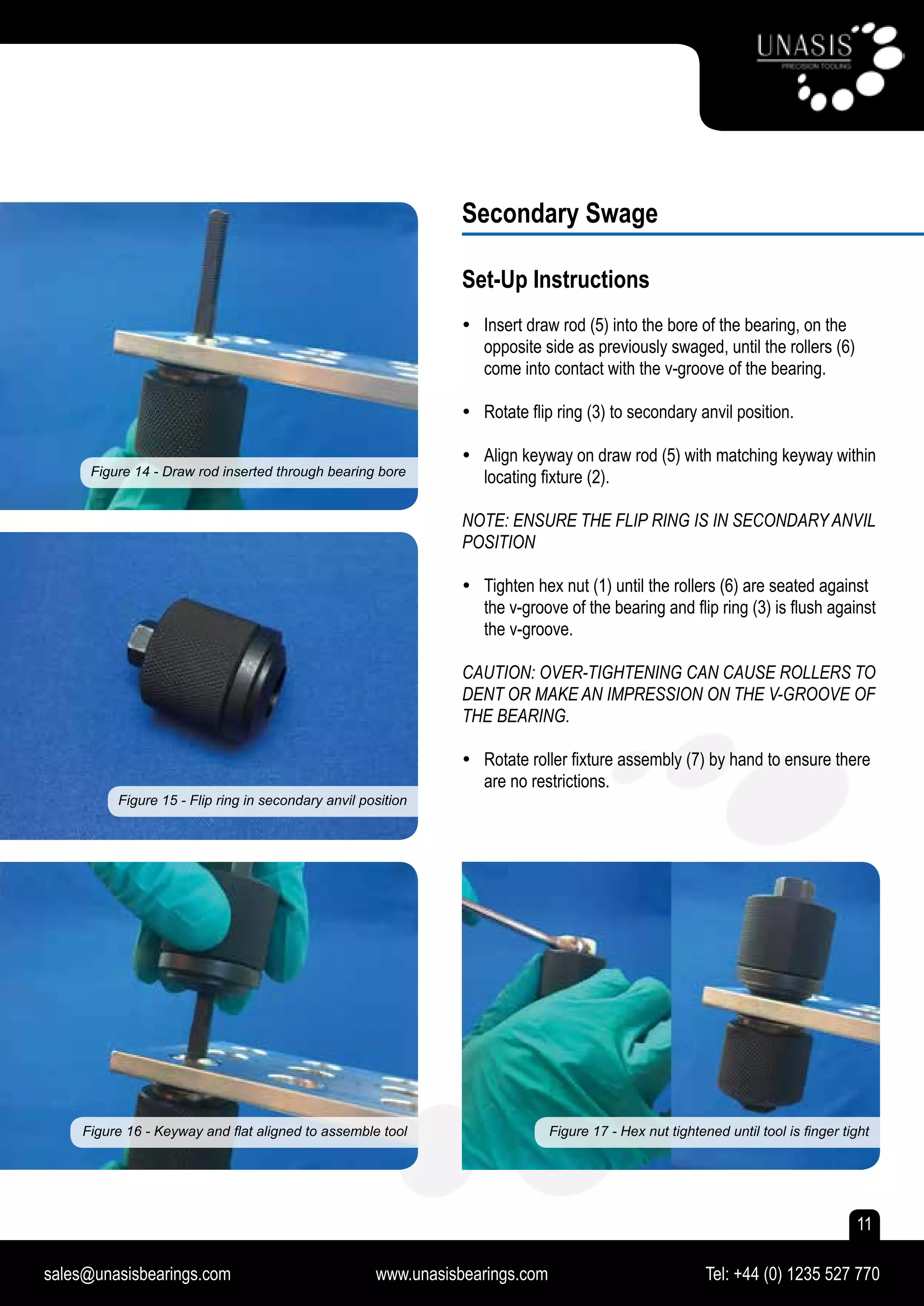 UNASIS Portable Tri-Roller Swaging Tool Instruction Manual | PDF