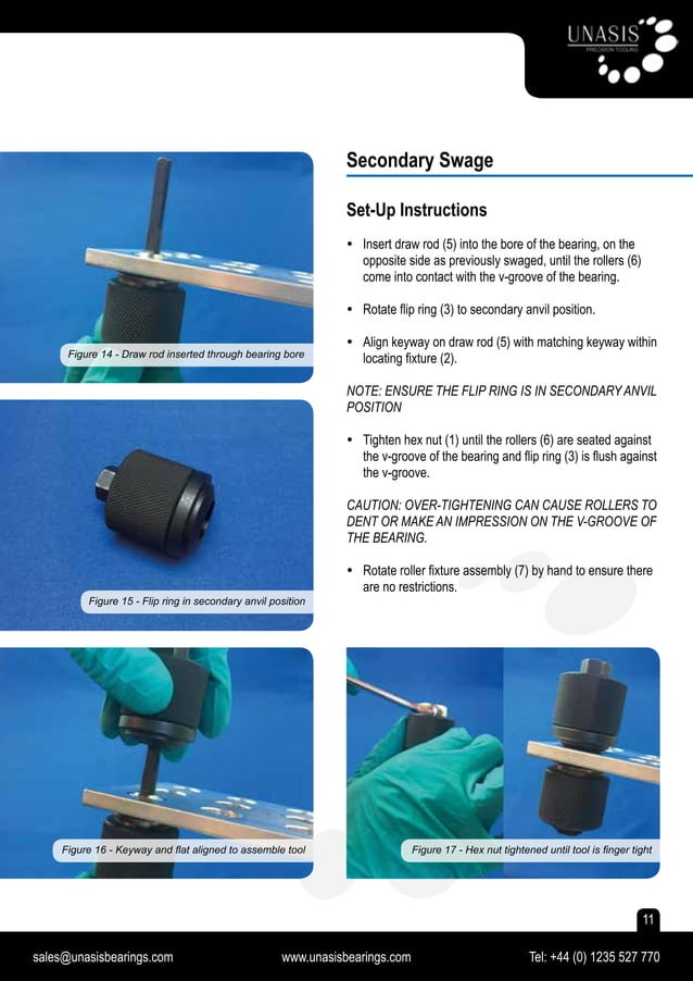 UNASIS Portable Tri-Roller Swaging Tool Instruction Manual | PDF ...