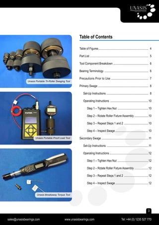 UNASIS Portable Tri-Roller Swaging Tool Instruction Manual | PDF