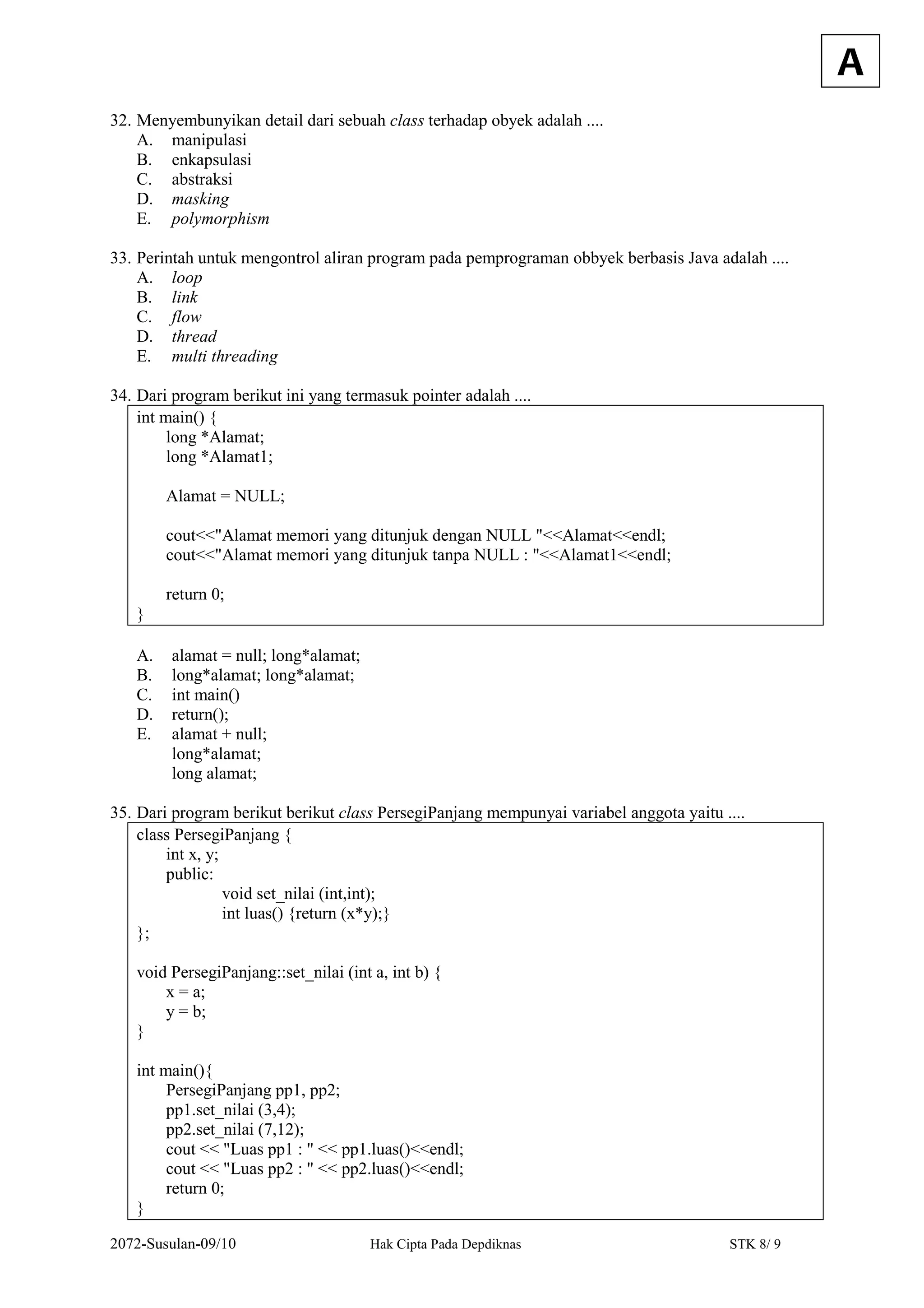 Unas rpl 2009 2010 paket a | PDF