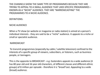 Narrowcast & broadcast | PPTX