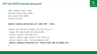 Unattended Deployment with Zero Touch Provisioning (ZTP) | PDF